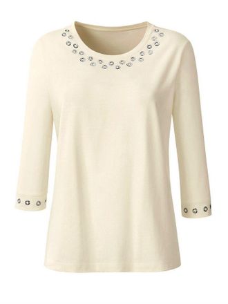 Cr&eacute;ation L T-Shirt Pima-Baumwoll-Shirt 3/4-Arm