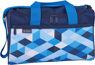 Herlitz 50021918 Sporttasche Blue Cubes, 1 St&uuml;ck