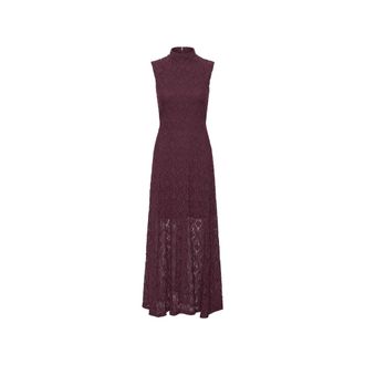 Rotate Lace Flared Maxi Dress