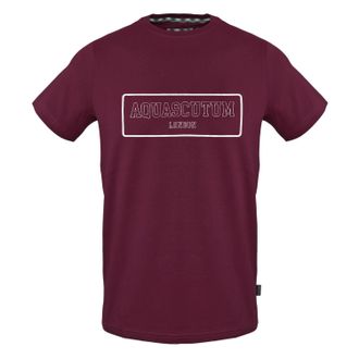Aquascutum T-Shirt f&uuml;r Herren, Schmal (Rot)