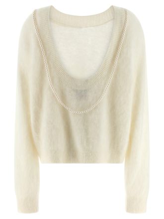 Bernadette Womens White Cashmere Cardigan Clothing