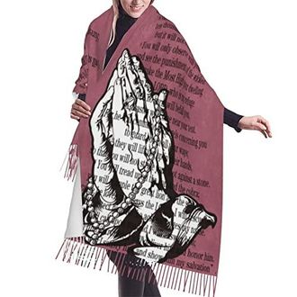 Generic Psaume 91 Il MAppellera Et Je Lui Répondrai Verset Prêt À Être Plié Foulards Classique Écharpe Femme Quotidien Étole Châle De Femme