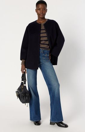 Gerard Darel Manteau ample en laine double face - MYRIAM - Marine