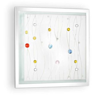 Ideal Lux Ideal Lux - Ocean - 2 Light Small Ceiling Flush Light Mehrfarbig, E27