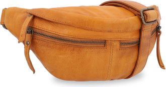 Gusti Gürteltasche Leder Acton - Bauchtasche Leder Damen & Herren im Vintage-Stil - Geräumige Hüfttasche Herren & Damen mit 3 Fächern