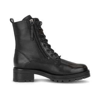Gabor Sportiver halbhoher Schn&uuml;rstiefel mit zwei Rei&szlig;verschl&uuml;ssen - - Shoes - Damen - Schwarzk - 39 1/2 EU