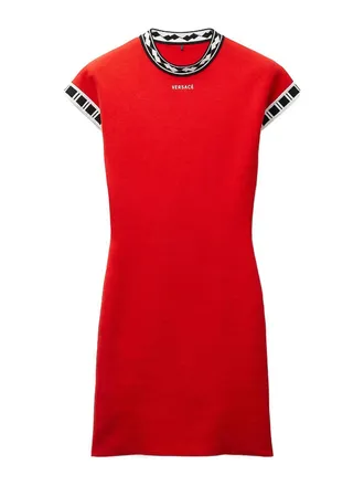 Versace Robe Courte - Rouge