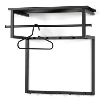 Spinder Design RIZZOLI BLACK EDITION Wandgarderobe - Schwarz