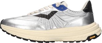 4B12 Homme, Chaussures, Gris, Taille: 42 EU Baskets en cuir et tissu