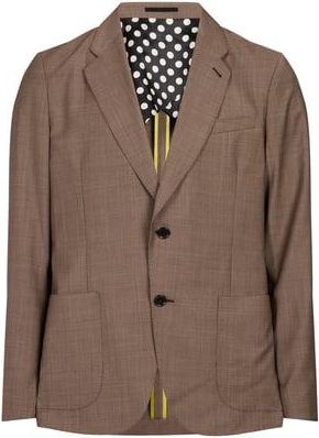 Paul Smith Blazer coupe droite &agrave; motif pied-de-poule en laine