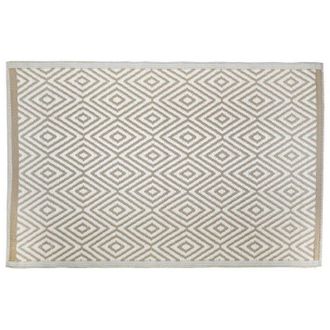 Aubry Gaspard Tapis dext&eacute;rieur en polypropyl&egrave;ne 120 x 180 cm Diamant - Beige
