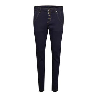 Cream Dunkelblaue Rinse Jeans - Slim Fit - - Jeans - Damen - Schwarzk - W24