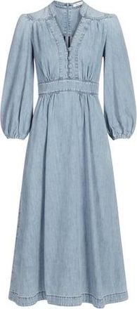 Zimmermann Robe longue &agrave; col V en coton