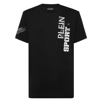 Plein Sport T-shirt Round Neck SS Wave - - Sport - Herren - Schwarzk - S