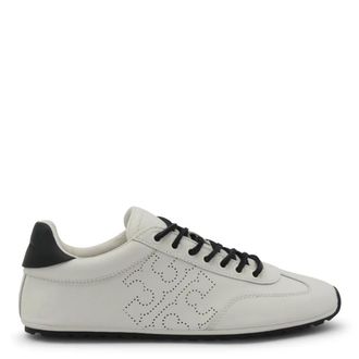 Tory Burch Tory Burch Low-Top Sneaker - White Leather Sneakers - Gr. 8_5 - in Wei&szlig; - f&uuml;r Damen