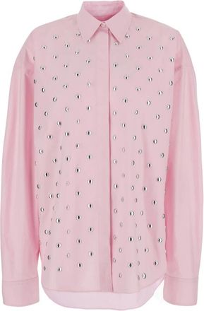 Msgm Msgm, Femme, Blouses et Chemises, Rose, Taille: 38 FR Chemise &agrave; clous