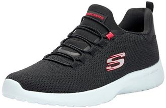 Skechers Homme Dynamight, Black Mesh Red Trim, 42.5 EU