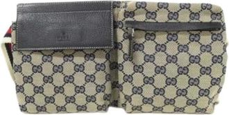 Gucci unisex, Pre-owned, Beige, Taille: ONE Size Sac Banane en Toile Pre-owned