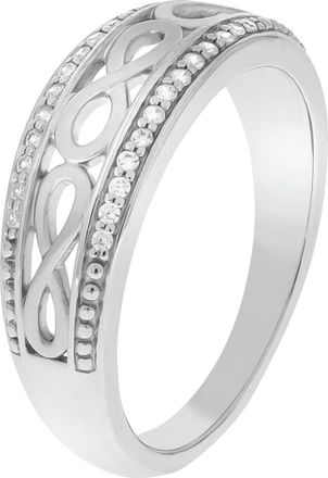 Zeeme Silber Ring Silber 925 glanz/mattiert Zirkonia