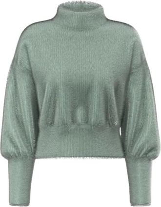 Guess Pull &agrave; col roul&eacute; - Femme - Pulls - Vert - Taille: 38 FR