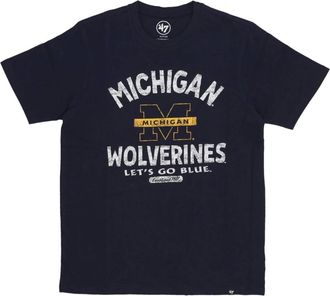 47 Brand Homme, Tops, Bleu, Taille: S Ncaa Imprint Echo Tee Micwol T-shirt