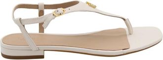 Polo Ralph Lauren Femme, Chaussures, Blanc, Taille: 38 EU Teenslipper