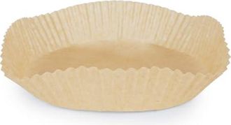 Gourmetmaxx rundes Backpapier f&uuml;r Hei&szlig;luftfritteuse 5 bis 8 Liter | Backpapierschalen antihaftbeschichtet & &ouml;lbest&auml;ndig | Airfryer Backpapier - flexible Form | 10