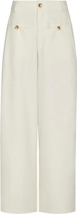 Neo Noir Femme, Pantalons, Blanc, Taille: 40 FR Wide Pantalons