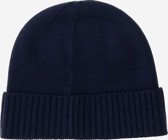 Polo Ralph Lauren 710886137 Embroidered Logo Wool Beanie - Navy