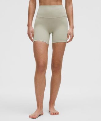 lululemon Short Align taille haute pour Femmes - 15 cm - Vert/Pastel - Taille 10