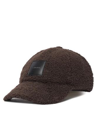 Calvin Klein Cap All-Over Sherpa W/ Patch Cap LV04F5096G Dunkelbraun
