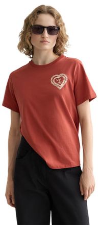 Scotch & Soda Damen Chest Artwork Regular Fit T-Shirt, Ketchup U602, M