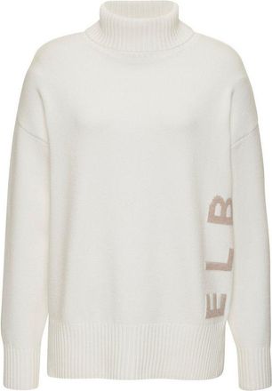 Elbsand Rollkragenpullover mit eingestricktem Logoschriftzug Kuscheliger Strickpullover, lockere Passform, super weich, casual