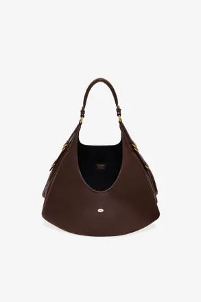 Ganni Gro&szlig;e braune Kat-Tasche braun