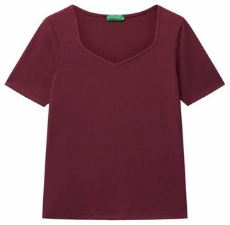 Benetton T-Shirt, Aubergine, X-Large