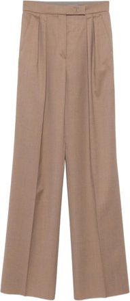 Max Mara Femme, Pantalons, Brun, Taille: 40 FR Wide Pantalons