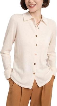 Generic Cardigan en laine tricot&eacute;e pour femme, coupe ample, manches longues, doux et chaud, Mi03, L