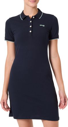 Schott NYC Damen Robdannaw Kleid, Marineblau, Large