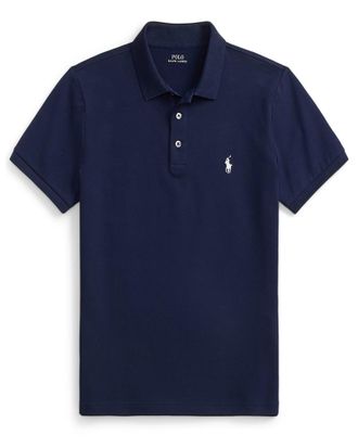 Ralph Lauren Piqu&eacute;-Poloshirt mit kleiner Pony-Stickerei, Custom Slim Fit in