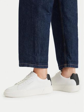 Calvin Klein Sneakers Chunky Cupsole Laceup Lth Bt Aop YW0YW02036 Wei&szlig;