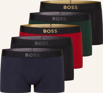 HUGO BOSS 5er-Pack Boxershorts rot