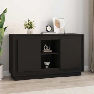 vidaXL Buffet Noir 102x35x60 cm bois ding&eacute;nierie