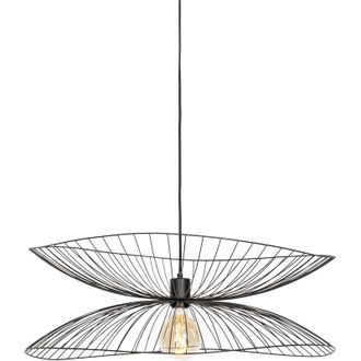 QAZQA Pua - Suspension - 1 lumi&egrave;re - &oslash; 66 cm - Noir - Design - &eacute;clairage int&eacute;rieur - Salon i Chambre i Cuisine i Salle &agrave; manger - Qazqa