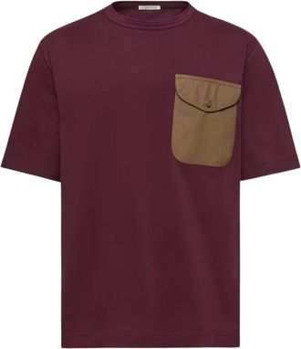 Moncler Homme, Tops, Rouge, Taille: XL SS T-Shirt