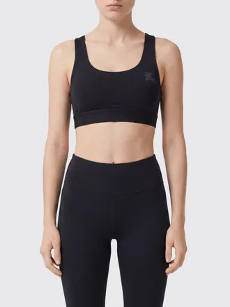 Burberry Top de sport cropped en nylon stretch avec logo EKD