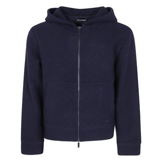 Emporio Armani Zip-throughs - Homme - Sweatshirts et sweats &agrave; capuche - Bleu - Taille: 2XL