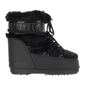 Moon Boot Femme, Chaussures, Noir, Taille: 36 EU Bottes basses Icon en fausse fourrure