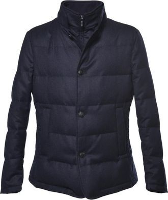 Baldinini Woll Daunenjacke - - Jackets - Herren - Blau - 3XL