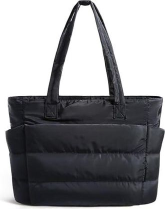 Generic Sac fourre-tout matelass&eacute; pour femme avec compartiments - L&eacute;ger - Grand sac &agrave; main pour ordinateur portable - Pour le travail, les voyages, la salle d