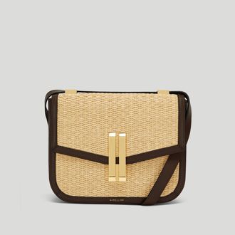 DeMellier The Vancouver Warm Raffia & Mokka Glattleder DeMellier